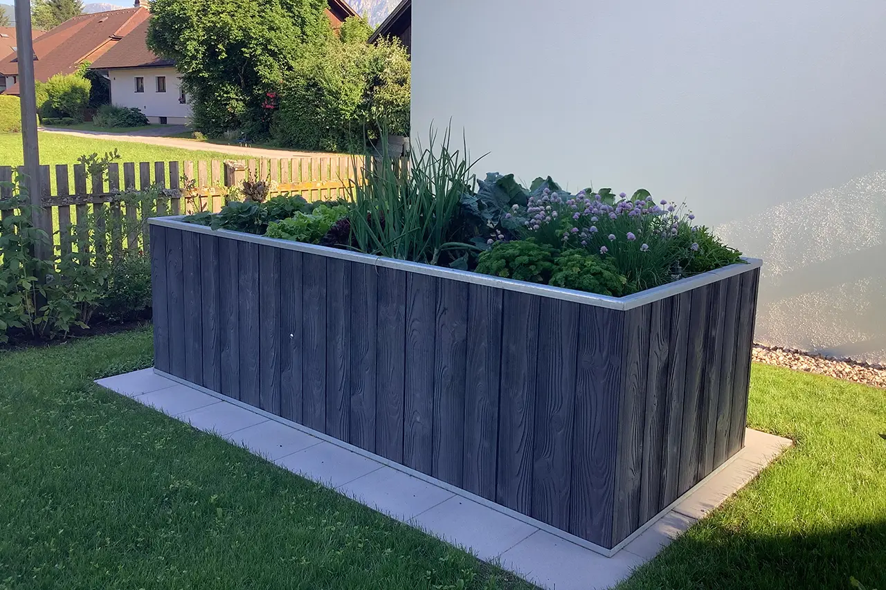 Hochbeet in Stein- und Holzoptik | MAX Hochbeet